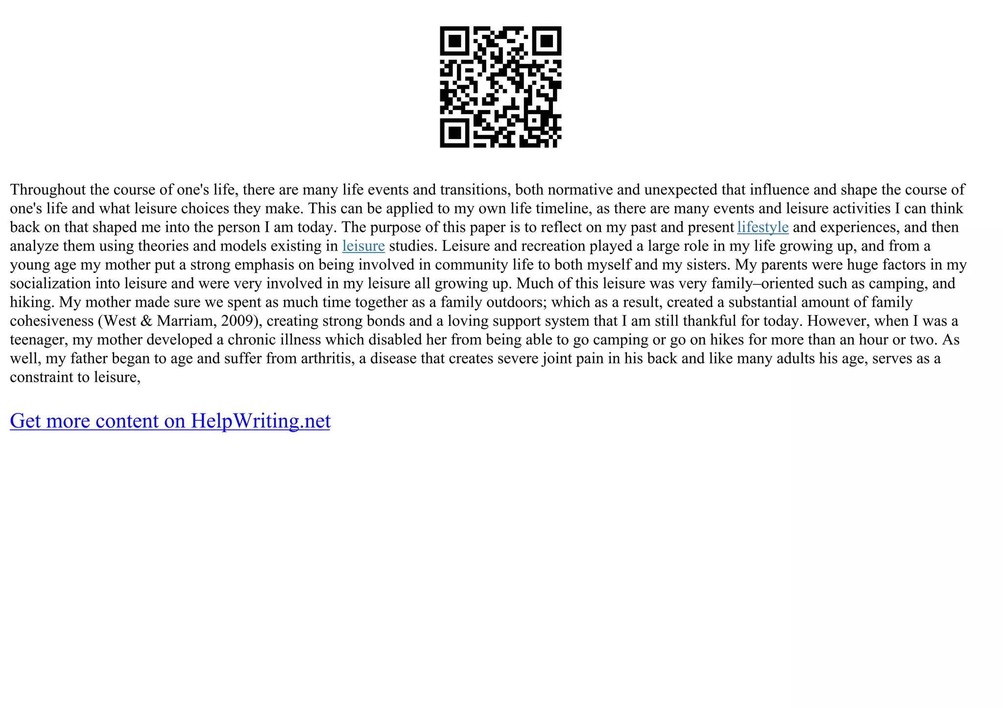 Significant Life Event | PDF