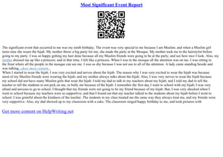 Significant Life Event | PDF