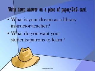 Creating Significant Learning Experiences in Libraries | PPT