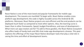 React Native App Development Company in USA and India | PPT