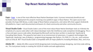 React Native App Development Company in USA and India | PPT
