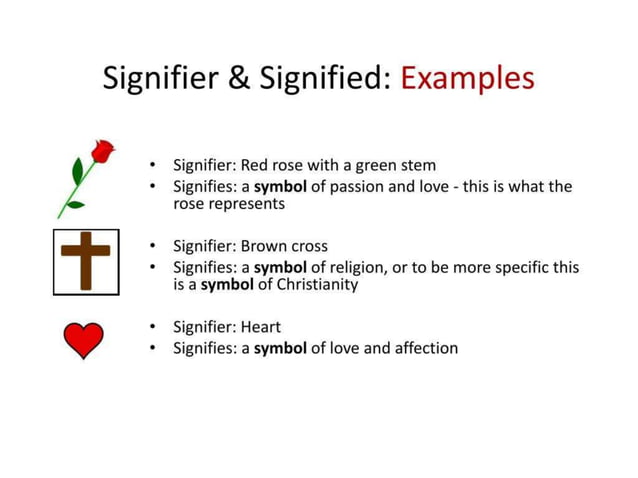 Signified and signifier | PPTX