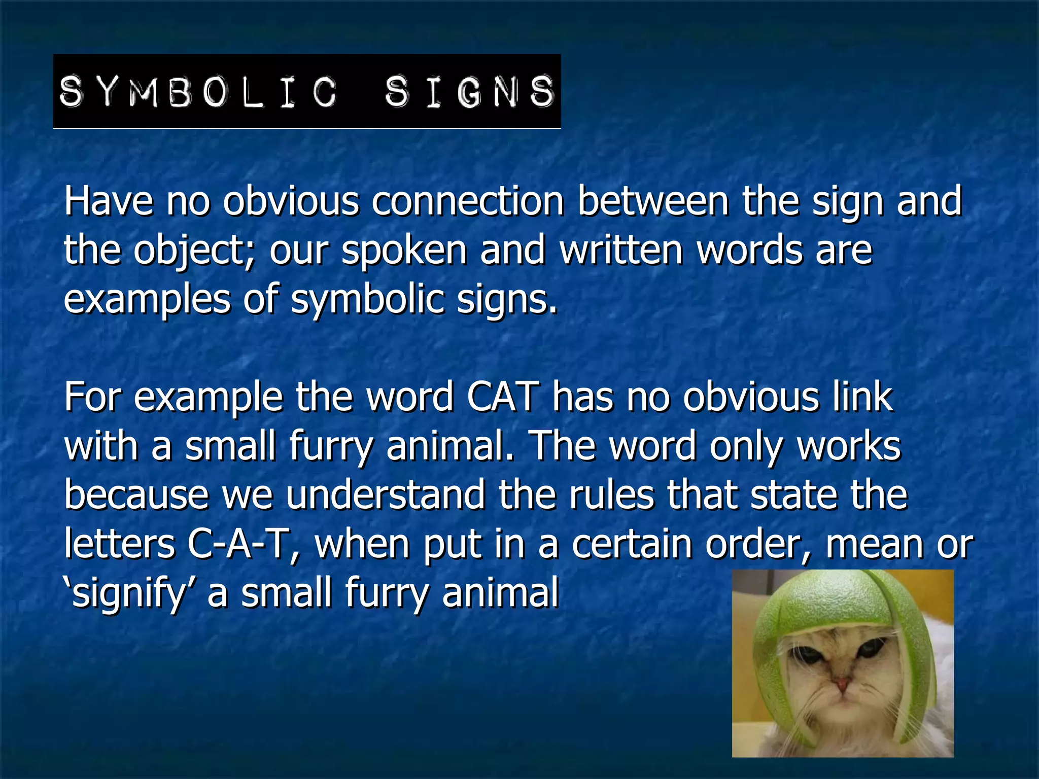 Signifier and Signified | PPT