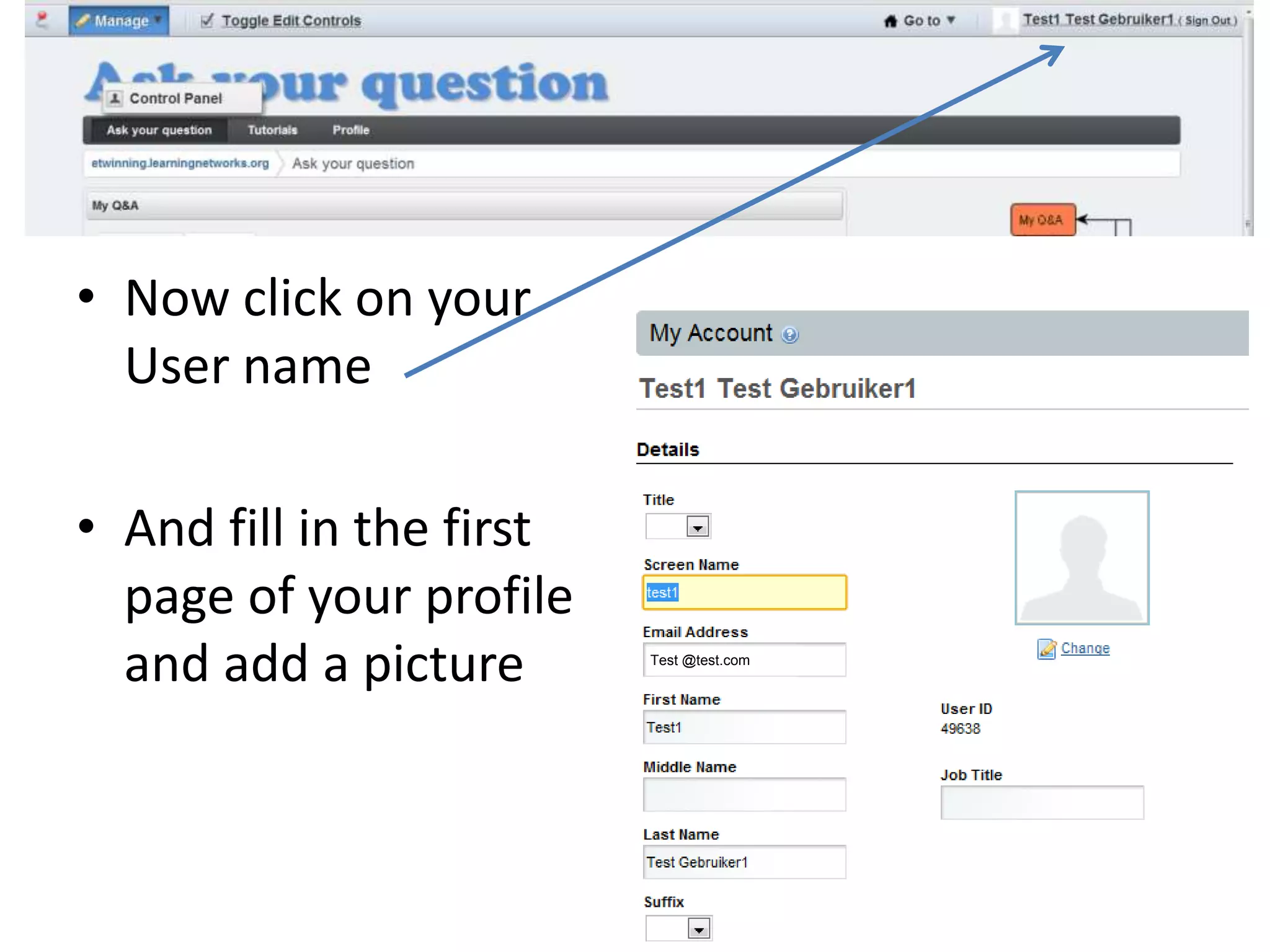 Signing in & changing your profile | PPT