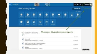 Signing into office 365 | PPT