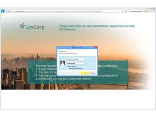Sign in using Corporate Login | PPTX