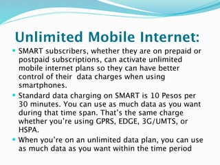 How to sign up for SMART unlimited mobile data plans via SMS | PPT