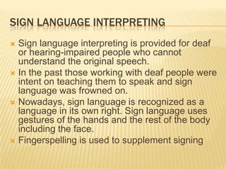 Sign language-complete | PPTX | Education