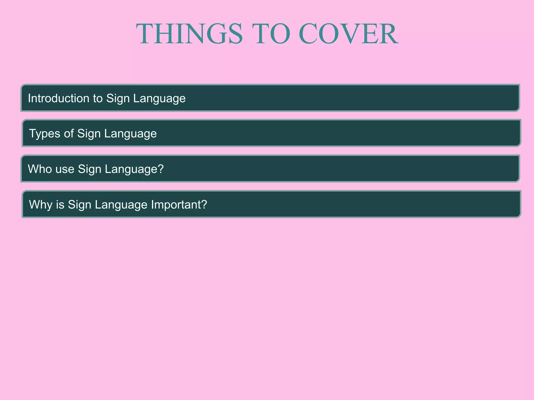 Sign language ppt | PPTX