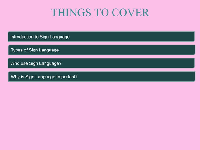 Sign language ppt | PPTX