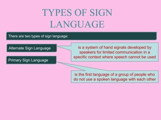 Sign language ppt | PPTX