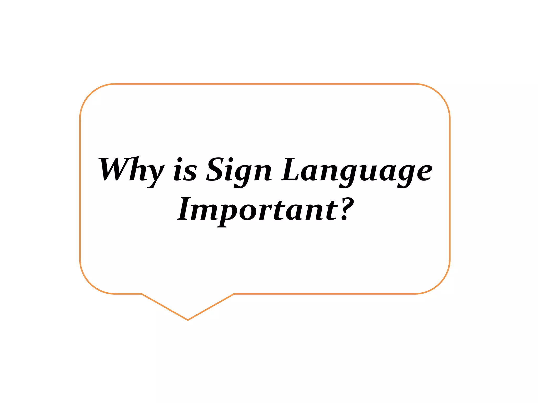 Sign language | PPTX