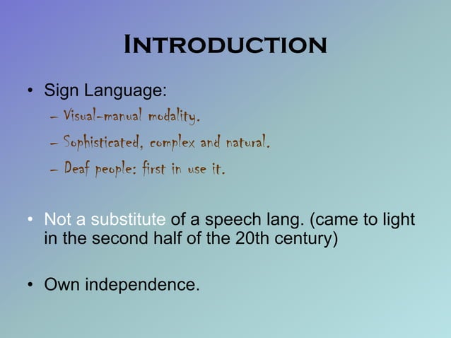 Sign language 1 | PDF