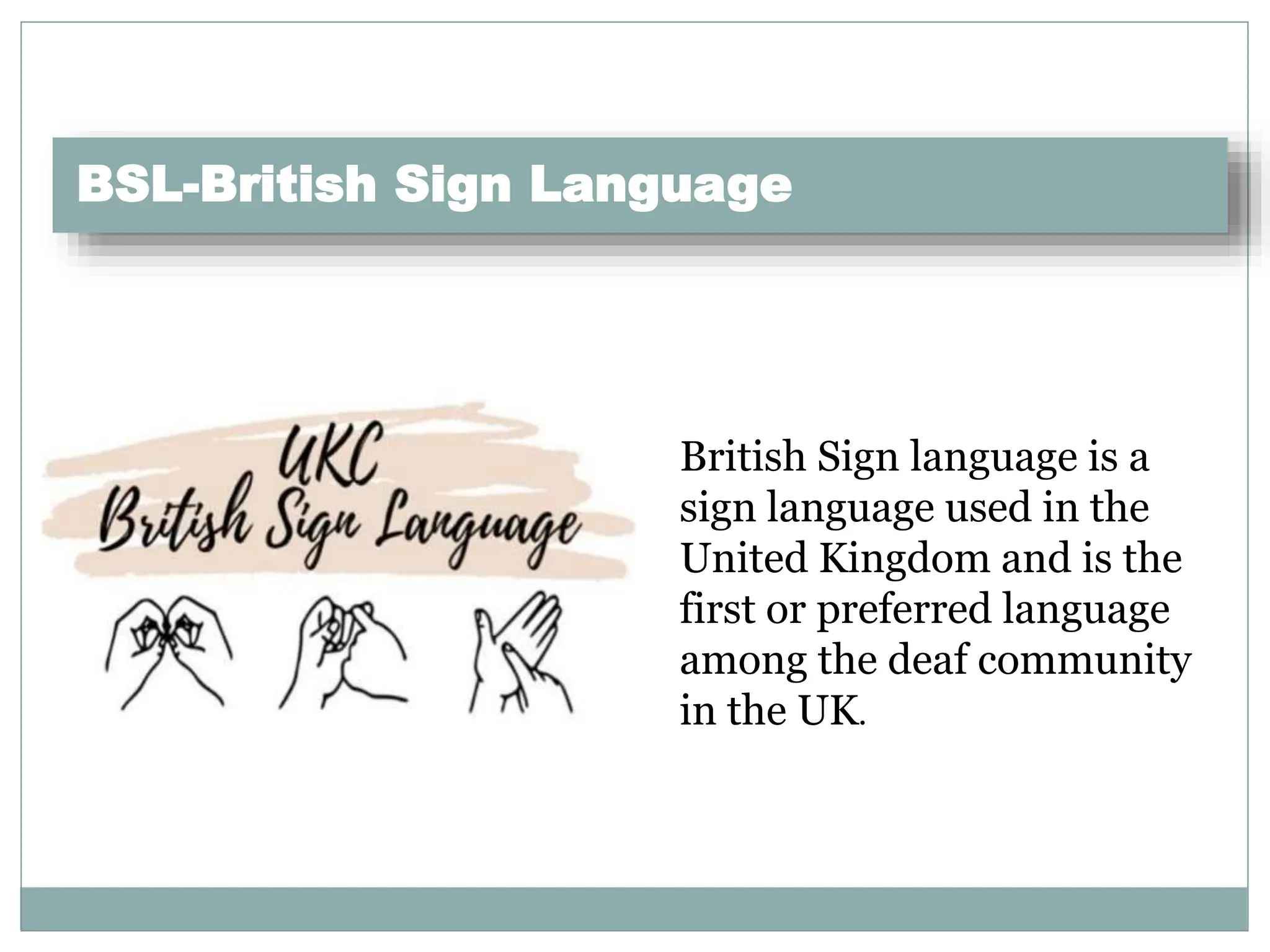 Sign Language Presentation ,its merits,demerits, | PPT