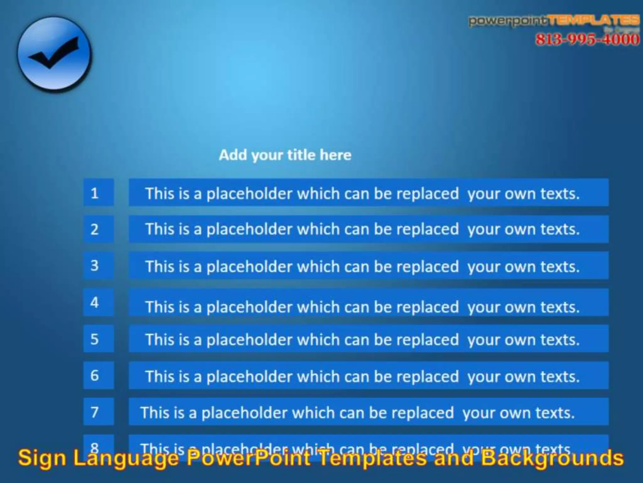 Sign Language PowerPoint Templates and Backgrounds | PPTX