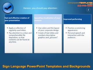 Sign Language PowerPoint Templates and Backgrounds | PPTX