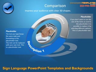 Sign Language PowerPoint Templates and Backgrounds | PPTX
