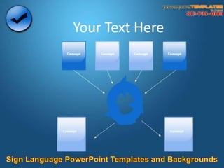 Sign Language PowerPoint Templates and Backgrounds | PPTX