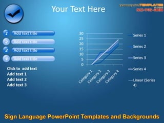 Sign Language PowerPoint Templates and Backgrounds | PPT