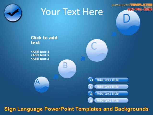 Sign Language PowerPoint Templates and Backgrounds | PPTX