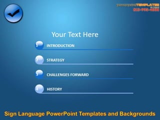 Sign Language PowerPoint Templates and Backgrounds | PPTX