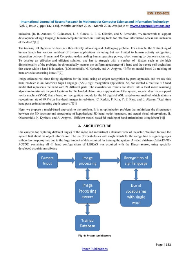 Sign Language Recognition with Gesture Analysis | PDF
