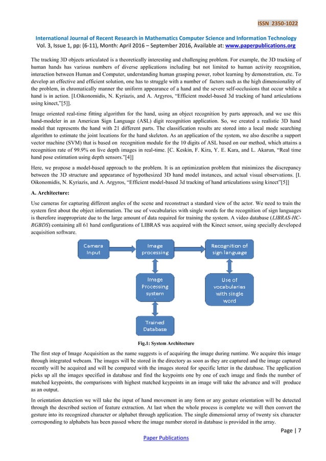 Sign Language Recognition with Gesture Analysis | PDF | 3-D Graphics ...