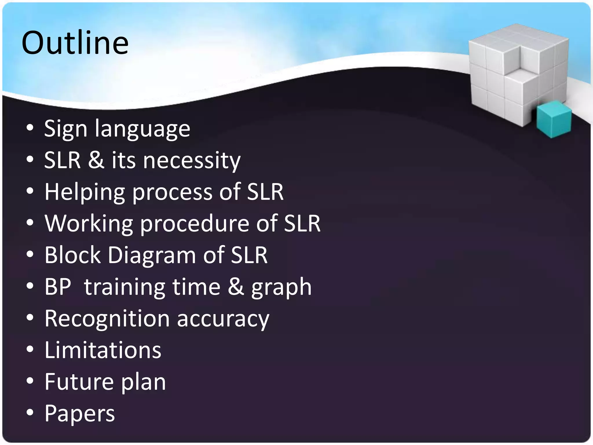 Sign language recognizer | PPTX