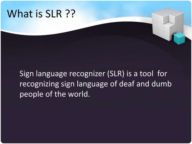 Sign language recognizer | PPTX
