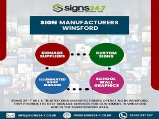 Sign manufacturers winsford | PPT