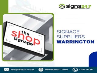 Sign manufacturers winsford | PPT
