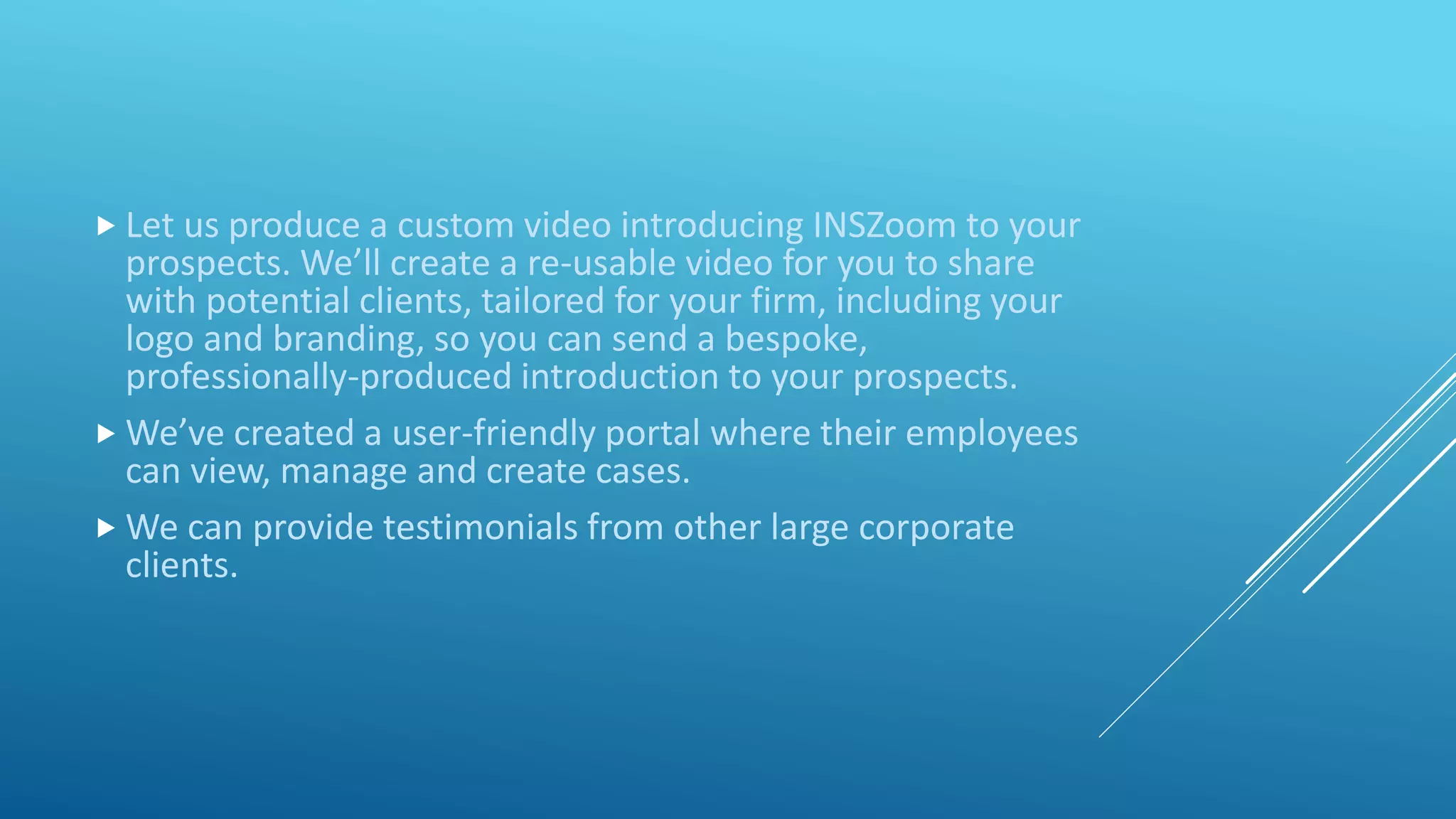 Sign more corporate clients with INSZoom | INSZoom | PPT
