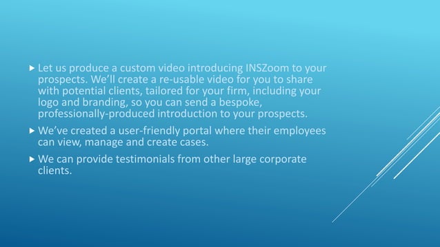 Sign more corporate clients with INSZoom | INSZoom | PPTX