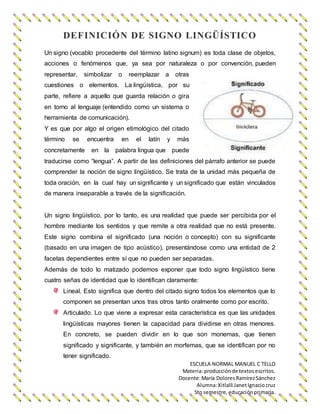 Signo lingüístico | DOCX