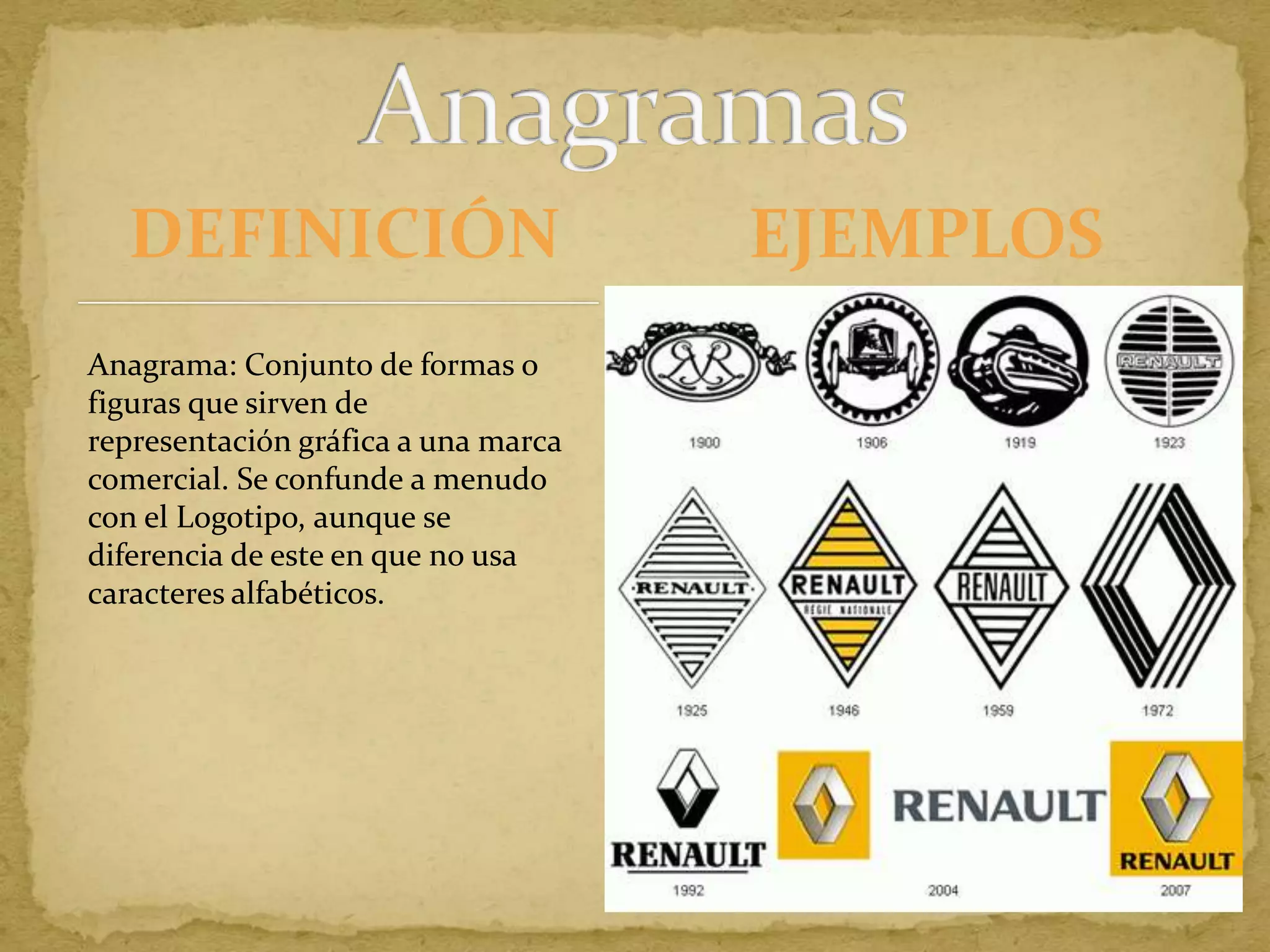 Signos simbolos-logotipos-anagramas-pictogramas ampliado | PPTX