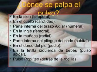 Signos vitales fisiología Descripción detallada | PPT