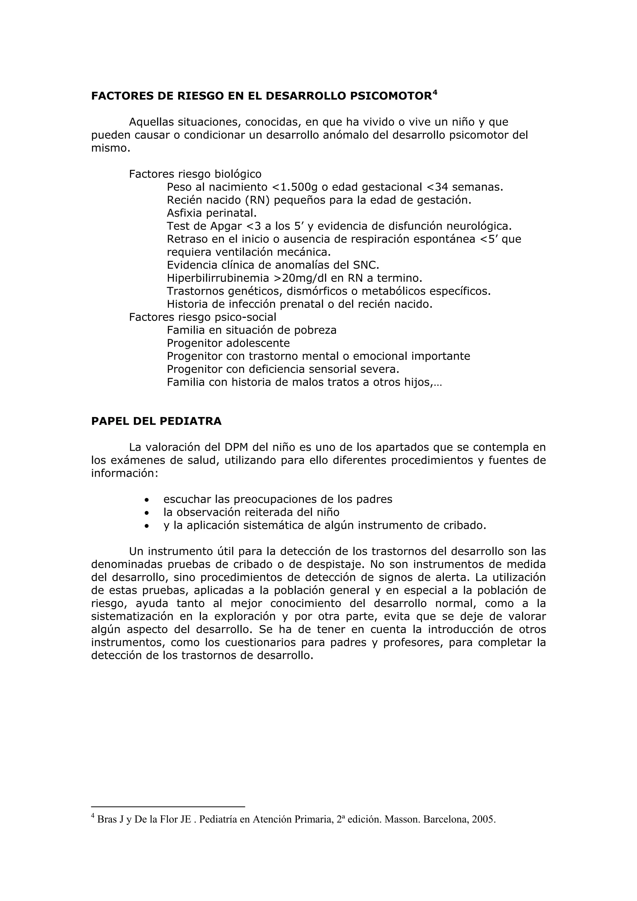 Signos alarma psicomotor | PDF | Brain and Nervous System Disorders ...