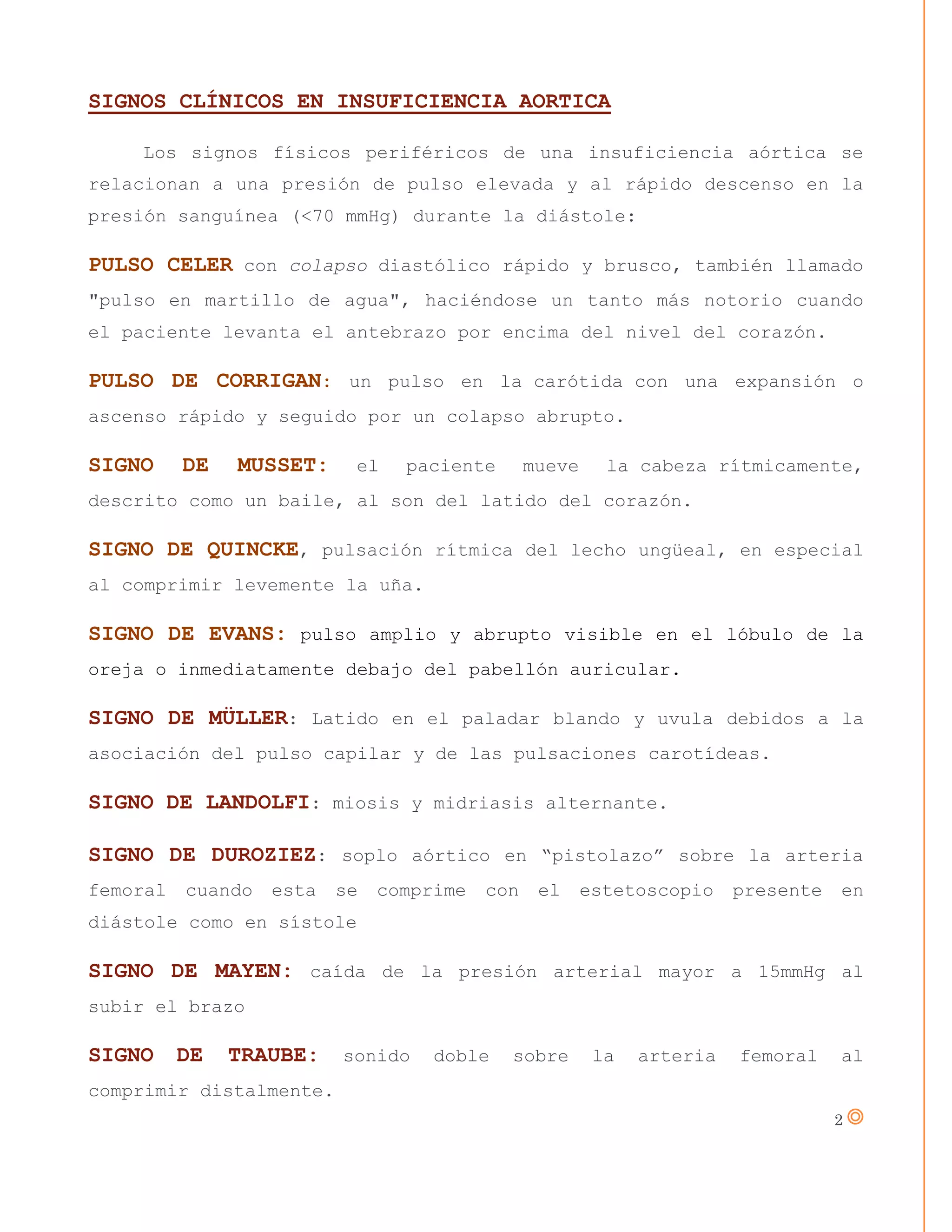 Signos clinicos cardiovasculares | PDF