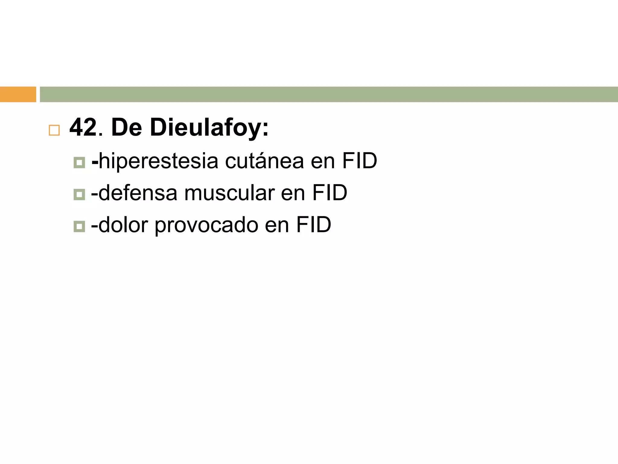 Signos clinicos de apendicitis | PPTX