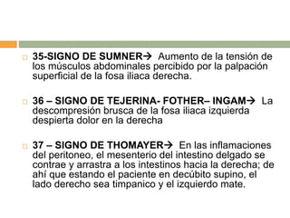 Signos clinicos de apendicitis | PPTX