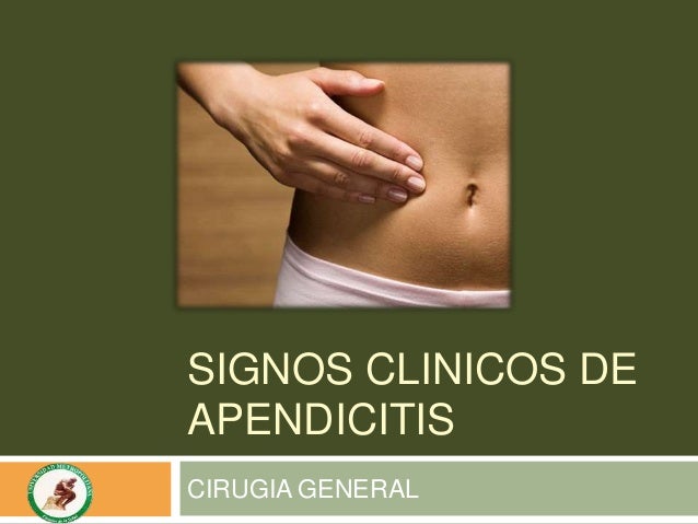 Signos clinicos de apendicitis
