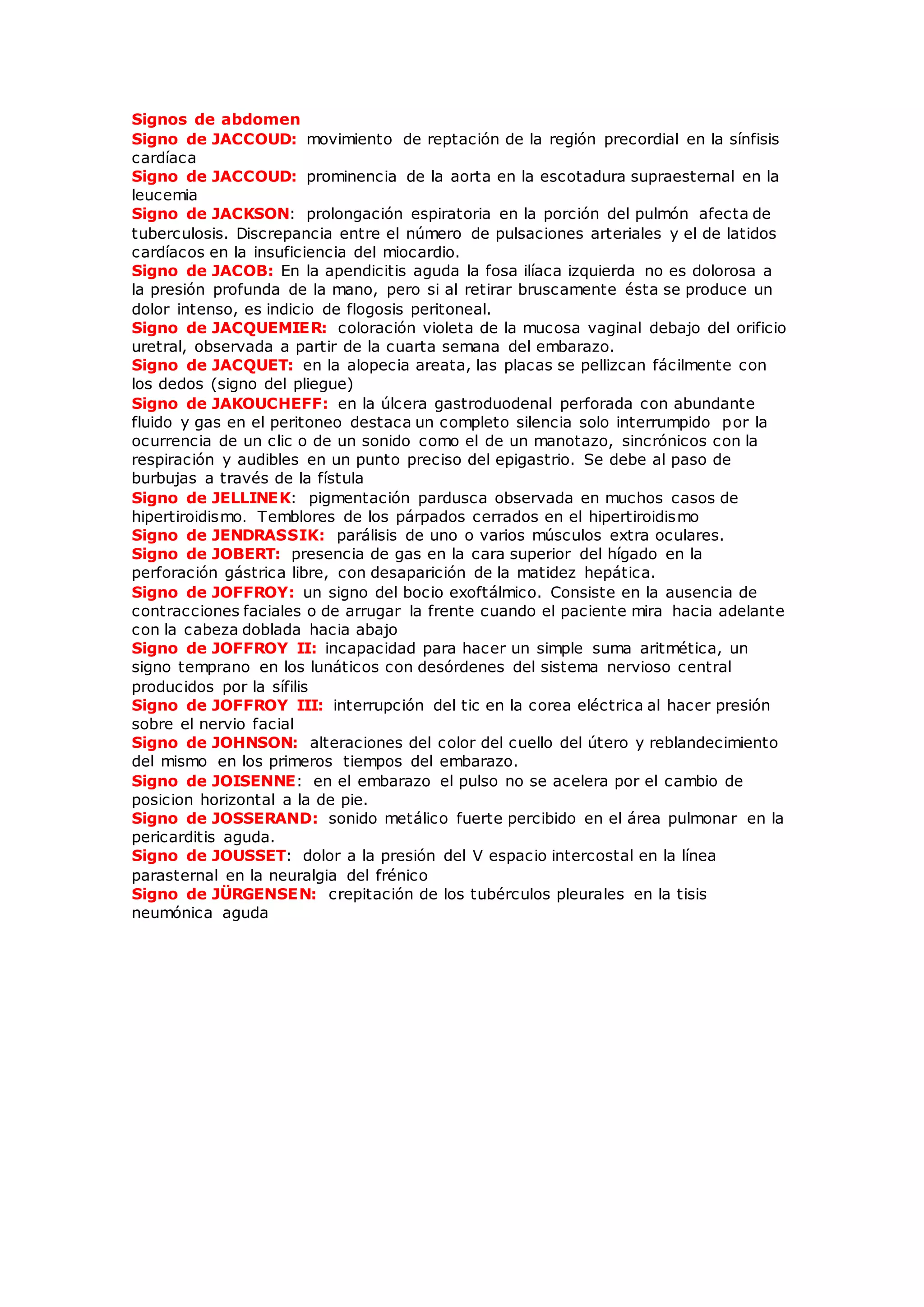 Signos de abdomen | DOCX