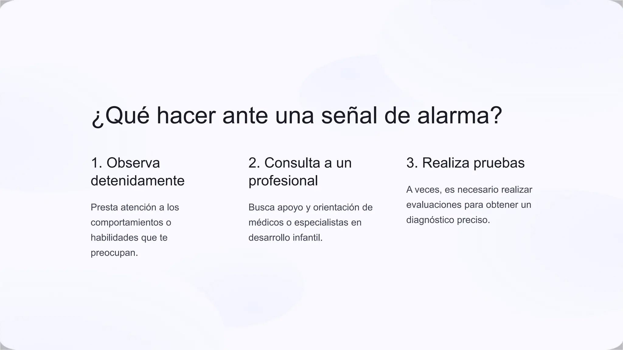 Signos de alarma en el desarrollo madurativo de los ninos con 0 a 6 ...