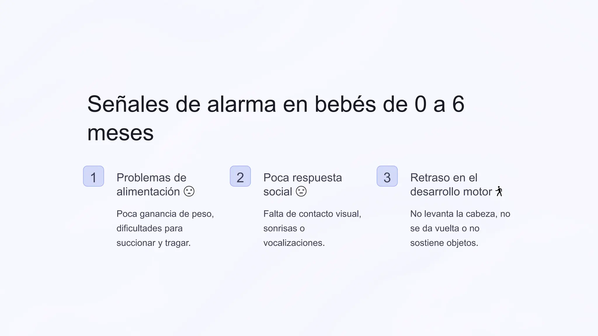 Signos de alarma en el desarrollo madurativo de los ninos con 0 a 6 ...