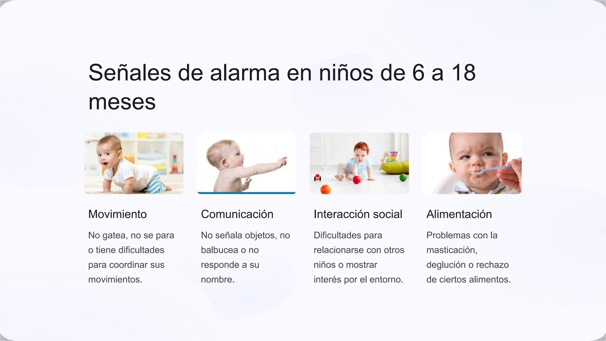 Signos de alarma en el desarrollo madurativo de los ninos con 0 a 6 ...