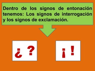 Signos de entonación | PPTX