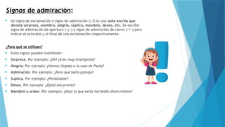 Signos de interrogación ,admiración y l | PPTX