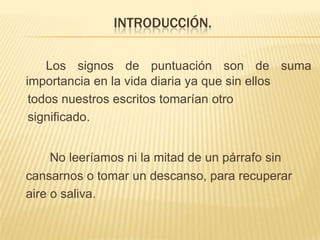 Signos de puntuación | PPTX