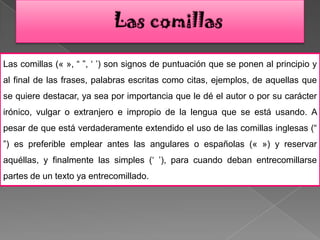 Signos de puntuación | PPTX | Poetry | Books and Literature