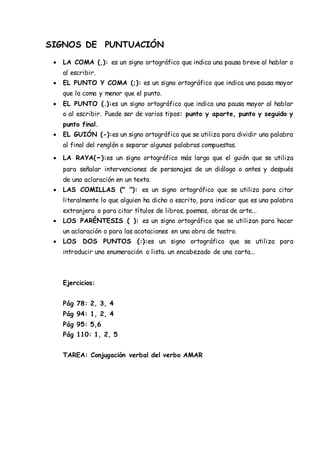 Signos de puntuación | DOCX